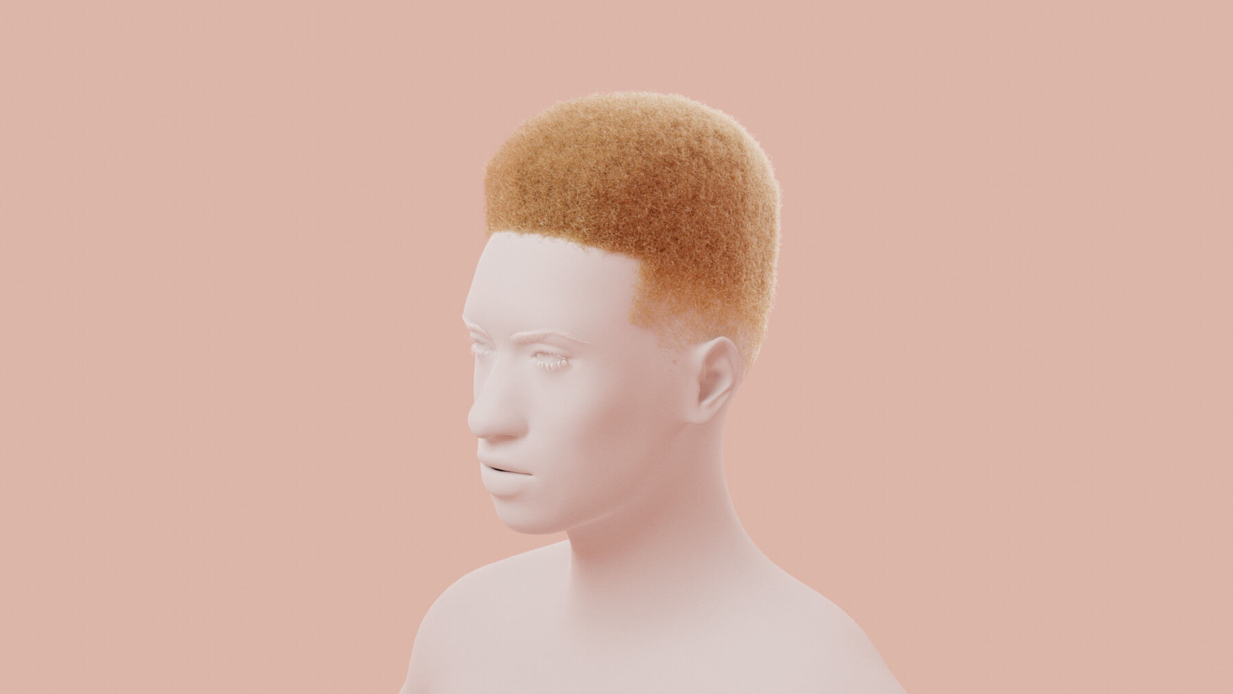 ArtStation - Flat Top Afro Hair | Game Assets