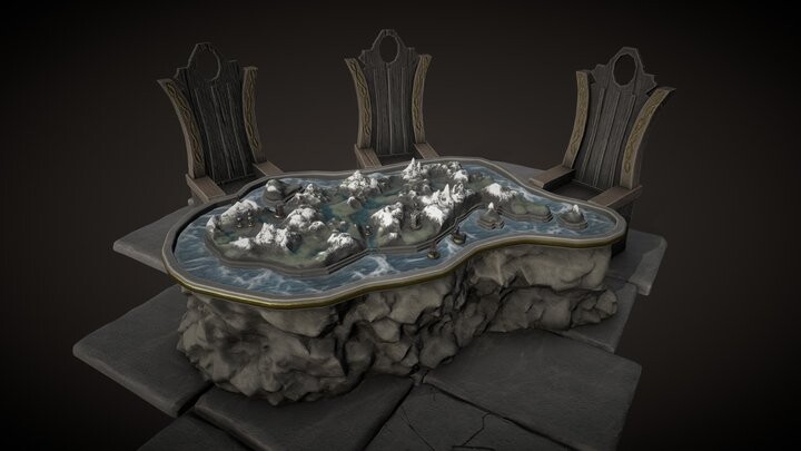ArtStation - Blender 3 Stylized Map Room 3D Environment Complete Model & Guide | Tutorials