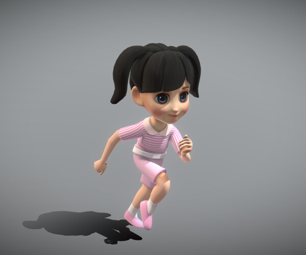 ArtStation - Cartoon Girl | Game Assets