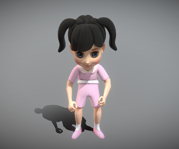 ArtStation - Cartoon Girl | Game Assets