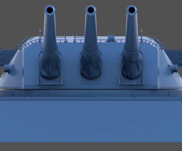 ArtStation - Yamato Type94 main turret - 1/72 scale - 3D PRINTING ...