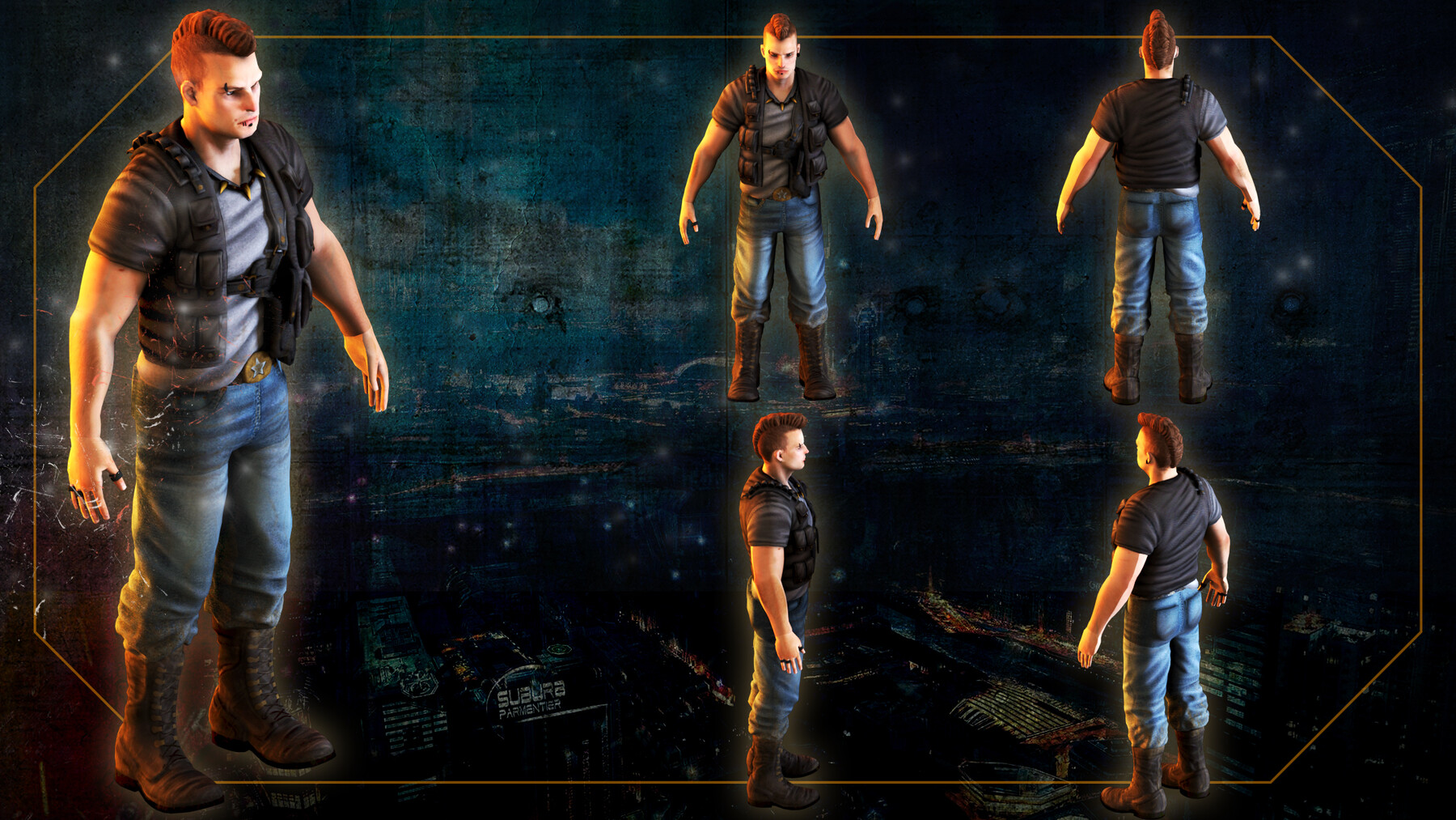 ArtStation - 10 Male Characters_ 3 Free Animals_ 3d model | Game Assets