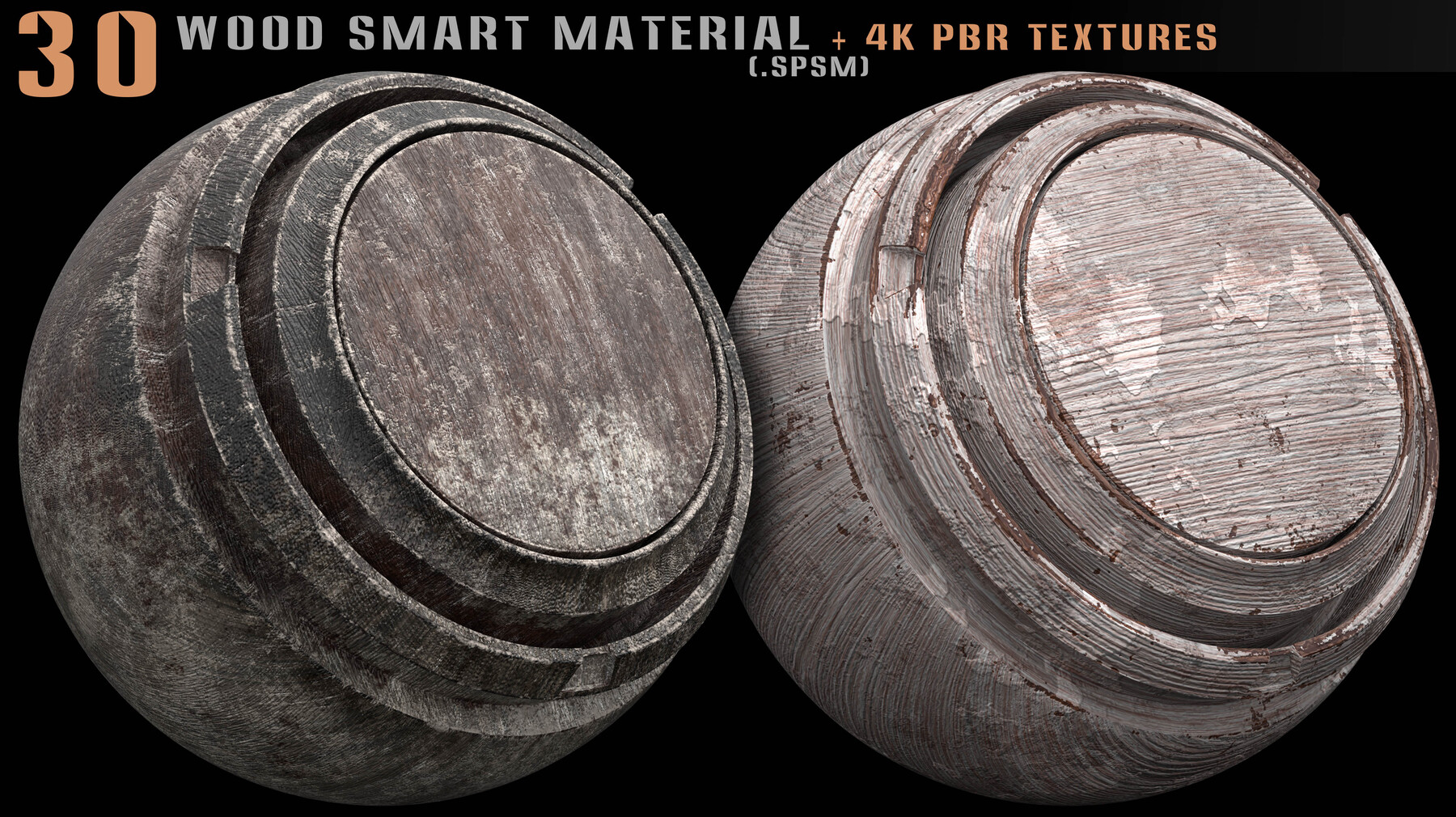 ArtStation - 30 wood smart material + 4k PBR textures - Vol 10 | Game ...