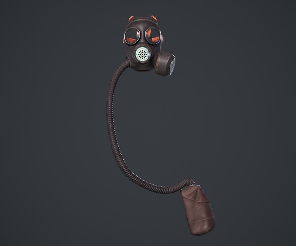 ArtStation - Gasmask with Tube | Game Assets