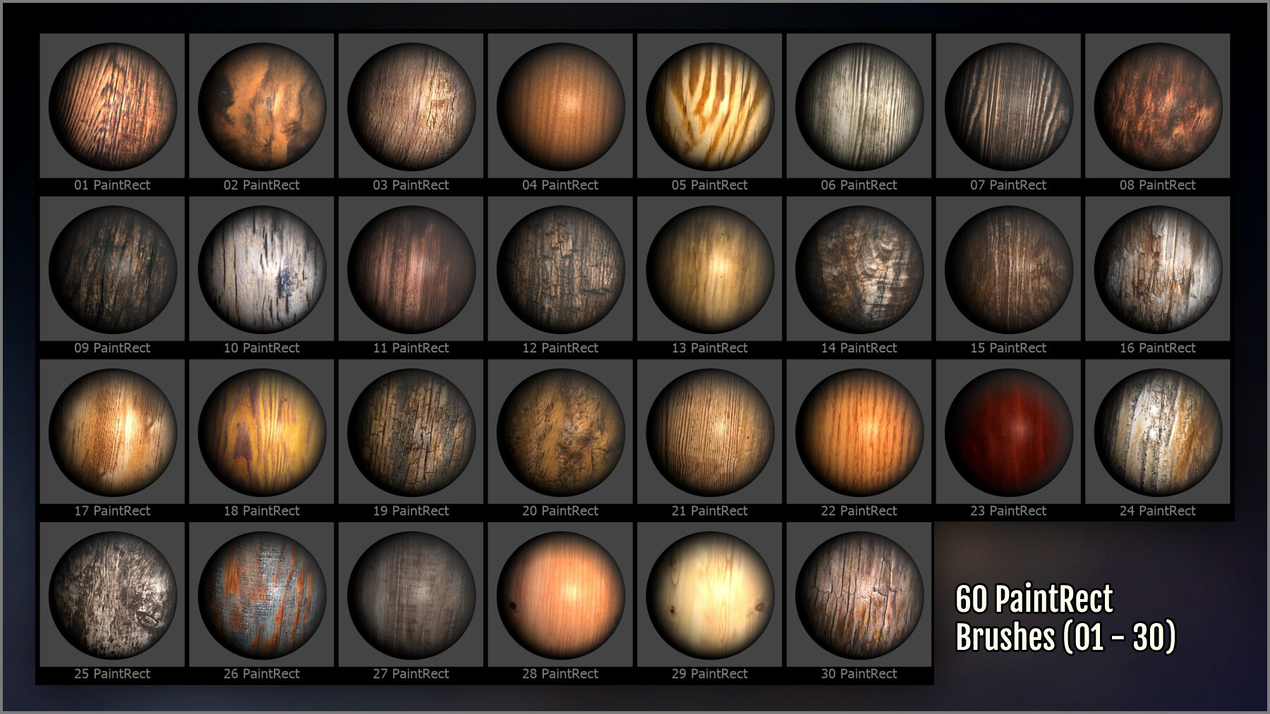 ArtStation - Wood And Bark Maker 305 ZBrush Brushes 65 Alphas And 50 ...