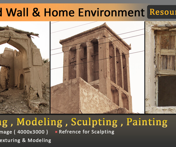 ArtStation - 187 Old Wall & Home Environment Resource Image | Resources