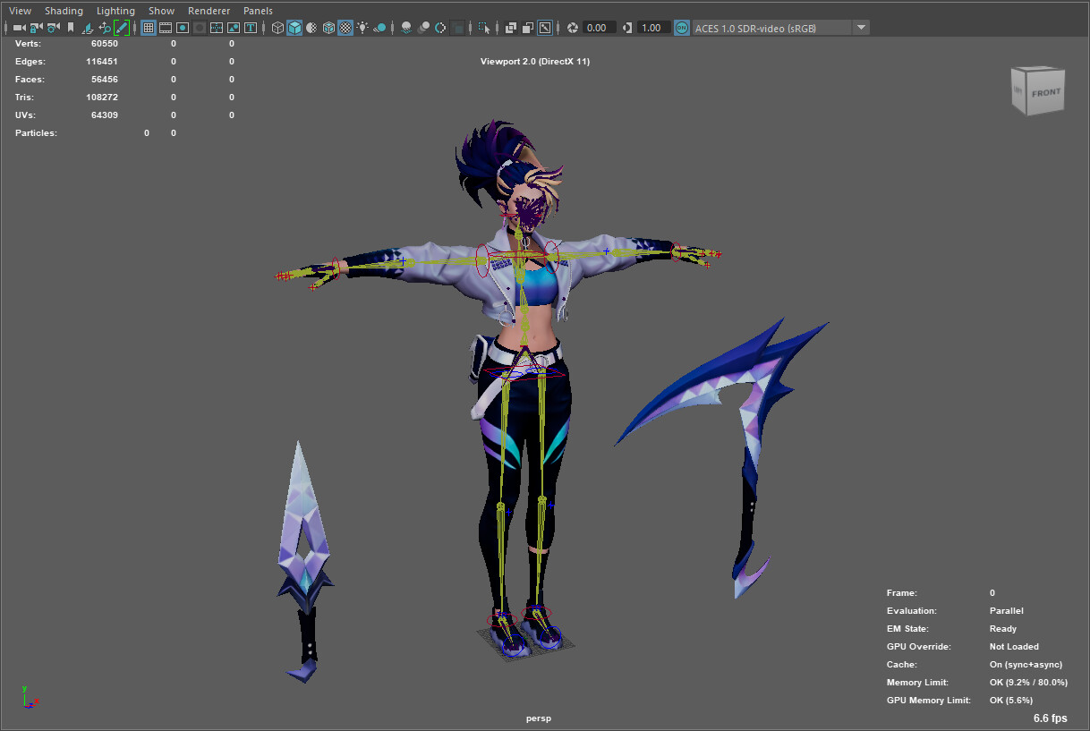 Artstation League Of Legends Kda All Out Akali Rigged Resources