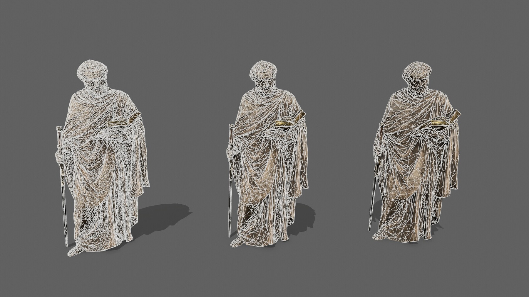 ArtStation - Old Man Statue | Game Assets