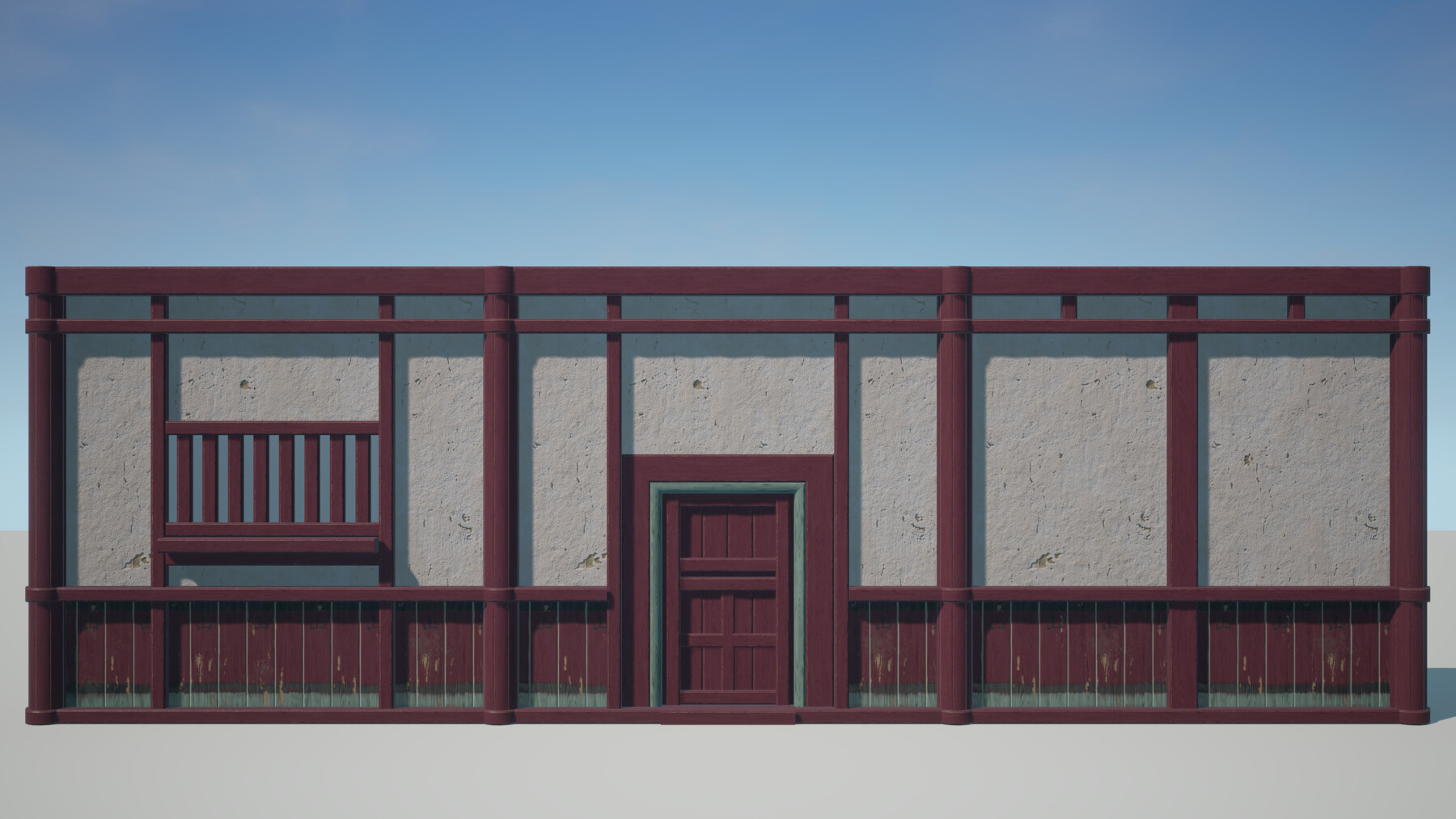 ArtStation - Modular Asian building kit - Game ready | Game Assets