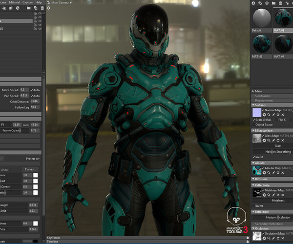 ArtStation - Futuristic Soldier and Soldier Female sci-fi | Game Assets