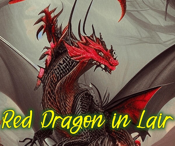 ArtStation - Red Dragon in Lair | Artworks