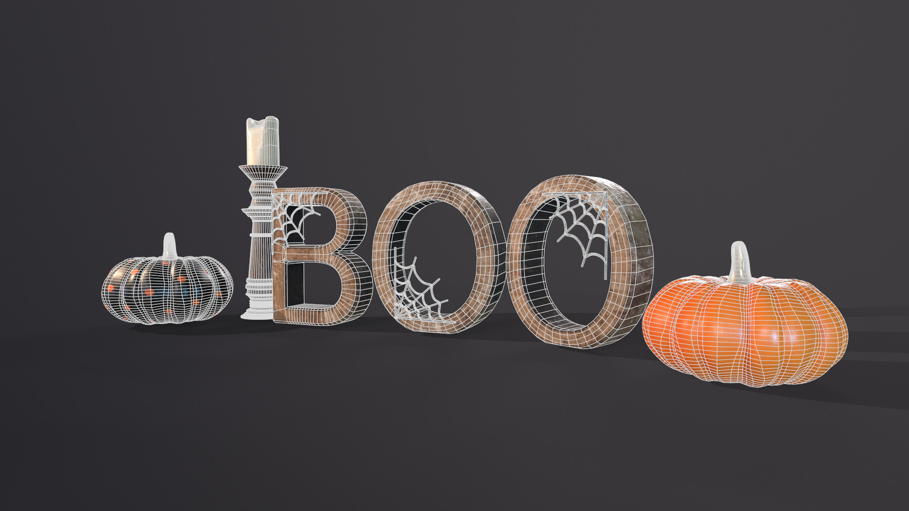 ArtStation - Halloween props - Decoration set | Resources