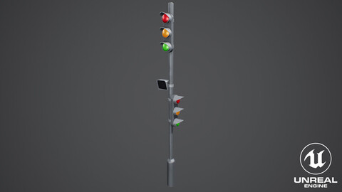 ArtStation - Stylized Traffic Lights | Game Assets