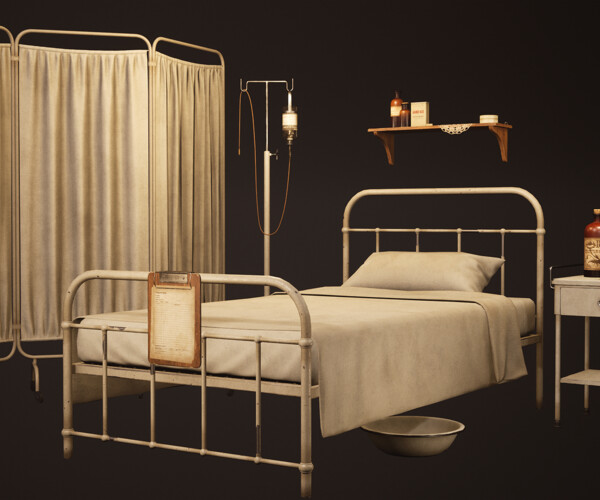 ArtStation - Victorian Hospital Props Pack | Game Assets
