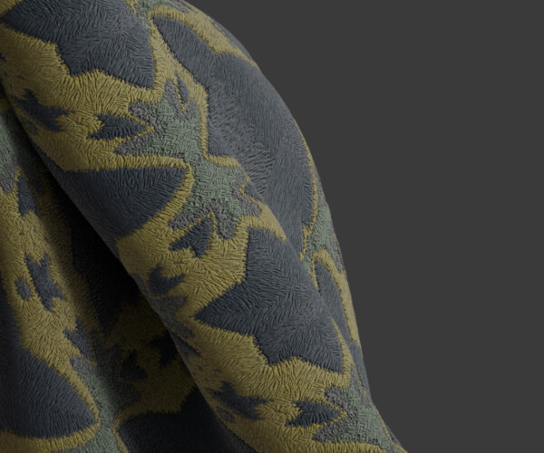 ArtStation - 16 Heavy Embroidered Fabric - 4K - Texture maps (Albedo ...