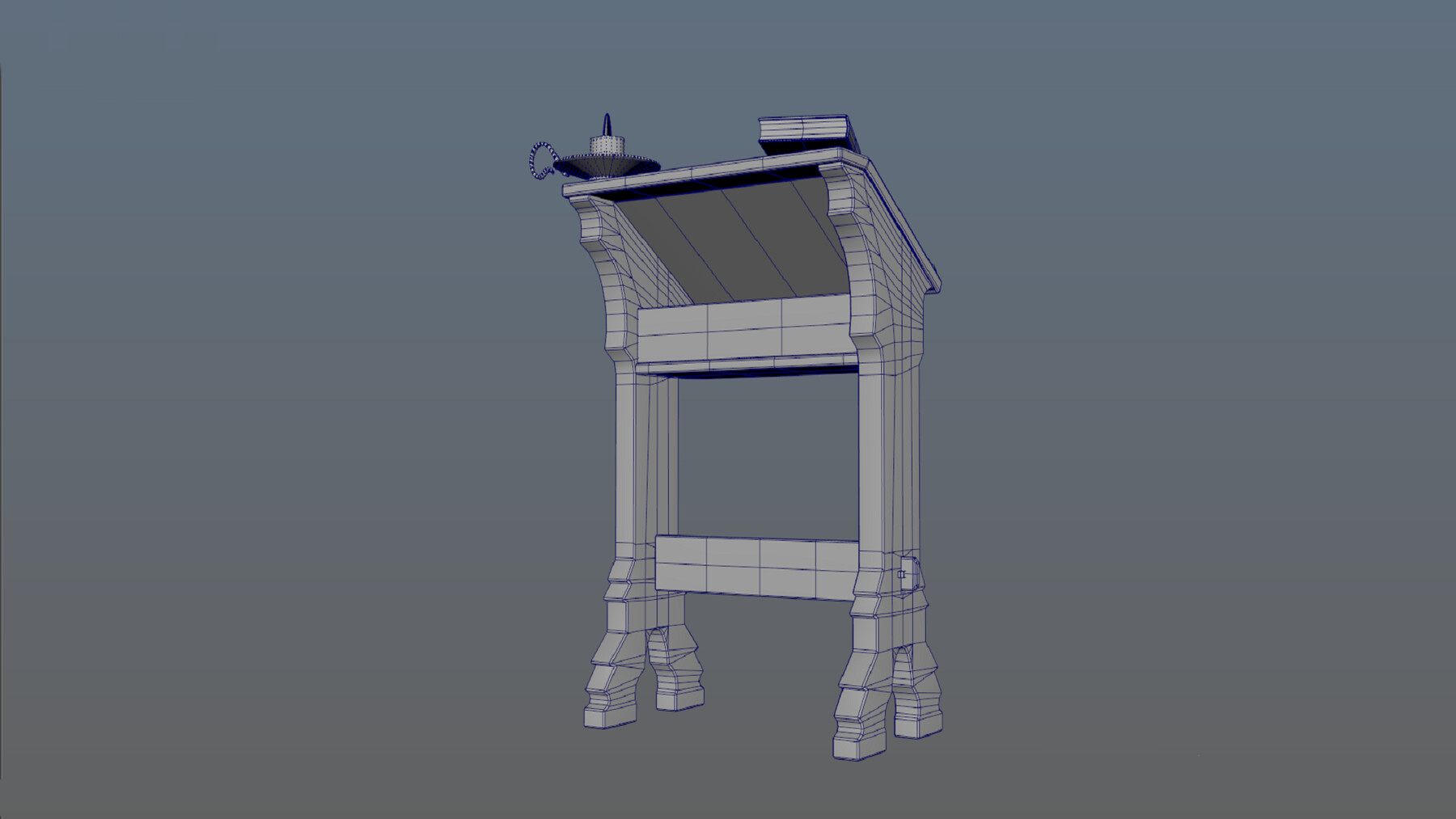 ArtStation - stylized fantasy rack shelf for books and blueprints PBR ...