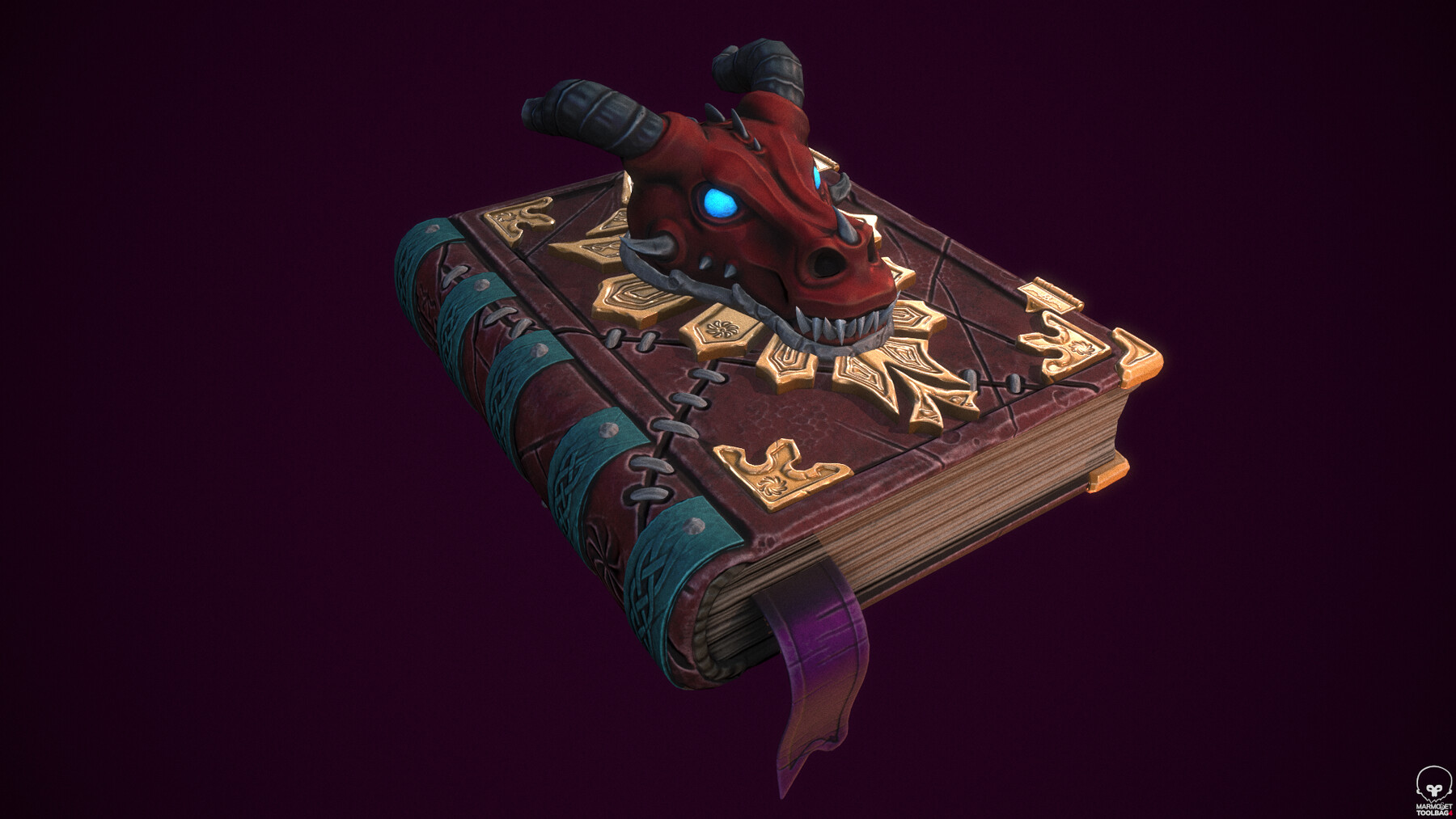 ArtStation - Red Dragon`s Book Stylized | Game Assets