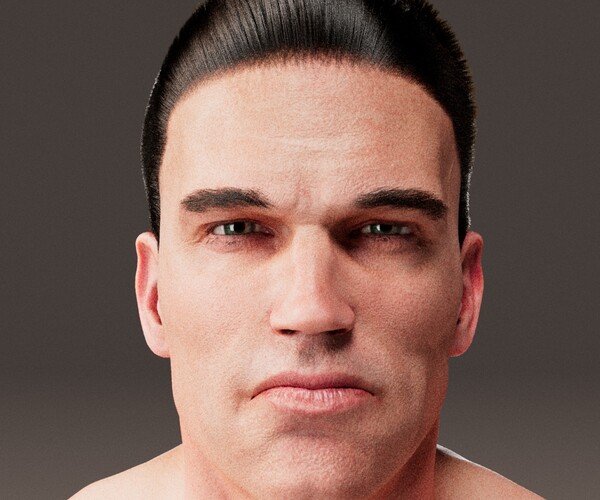 ArtStation - 3D Model Realistic Arnold Schwarzenegger | Game Assets
