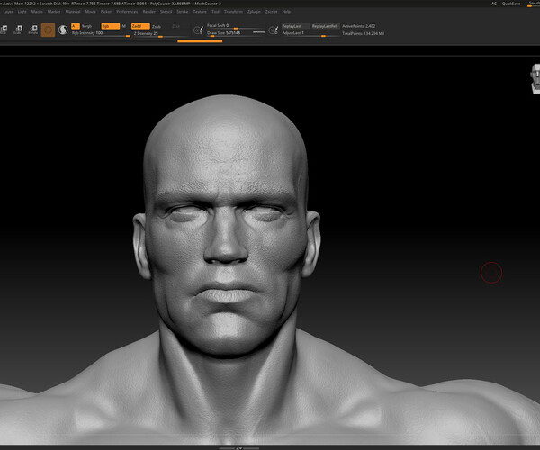 ArtStation - 3D Model Realistic Arnold Schwarzenegger | Game Assets