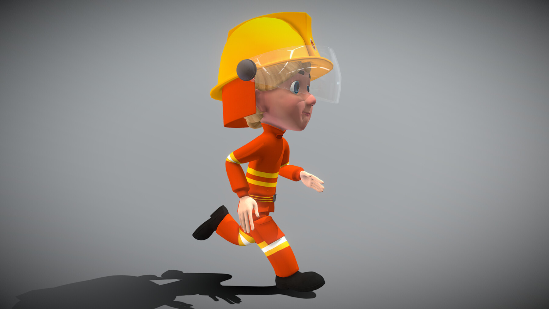 ArtStation - Cartoon Fireman | Game Assets