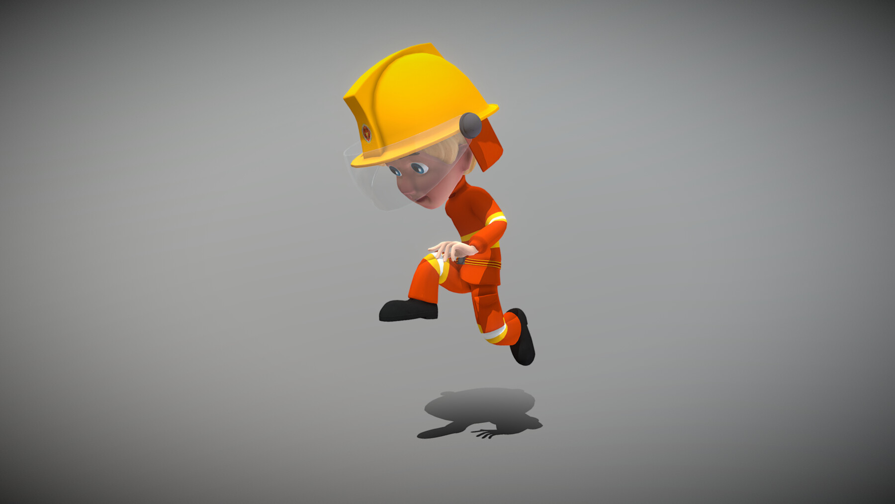 ArtStation - Cartoon Fireman | Game Assets
