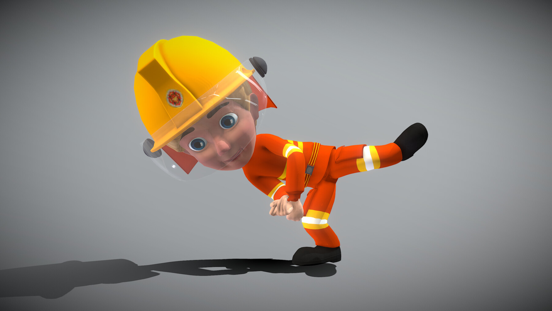 ArtStation - Cartoon Fireman | Game Assets