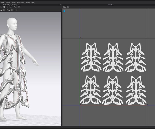 ArtStation - Streetwear Armor Skeleton Vest #006 - Clo 3D / Marvelous ...
