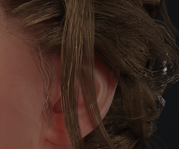 ArtStation - Real_time hair 2 + UE5 data | Game Assets