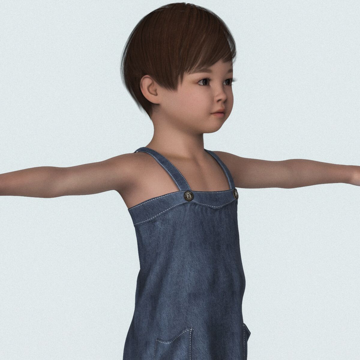 ArtStation - Child Baby Girl 3D Character | Resources