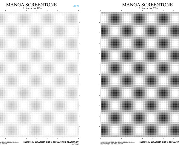 ArtStation - Manga Screentones / Halftones No. 2 / 10 Lines | Artworks