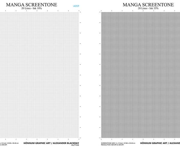 ArtStation - Manga Screentones / Halftones No. 4 / 20 Lines | Artworks