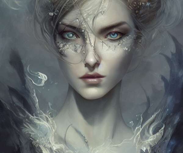 ArtStation - Elven Mage Portrait Artwork (7 versions)(High Res) | Artworks