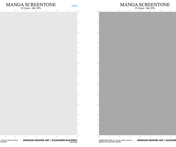 ArtStation - Manga Screentones / Halftones No. 5 / 25 Lines | Artworks