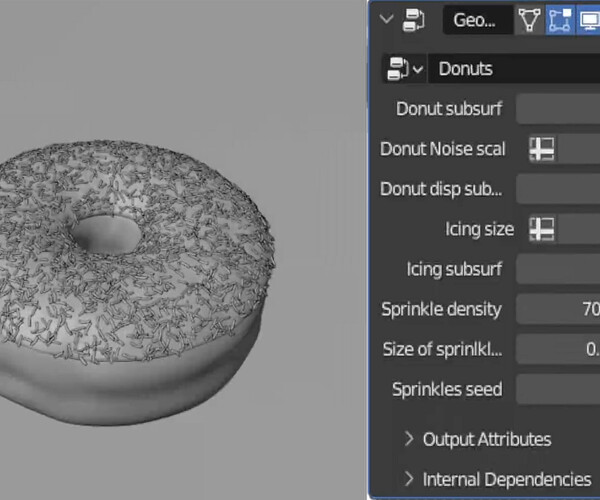 ArtStation - Blender Donut Geometry Nodes | Resources