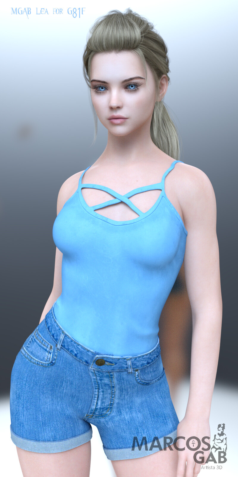 ArtStation - MGAB Lea for Genesis 81 Female | Resources