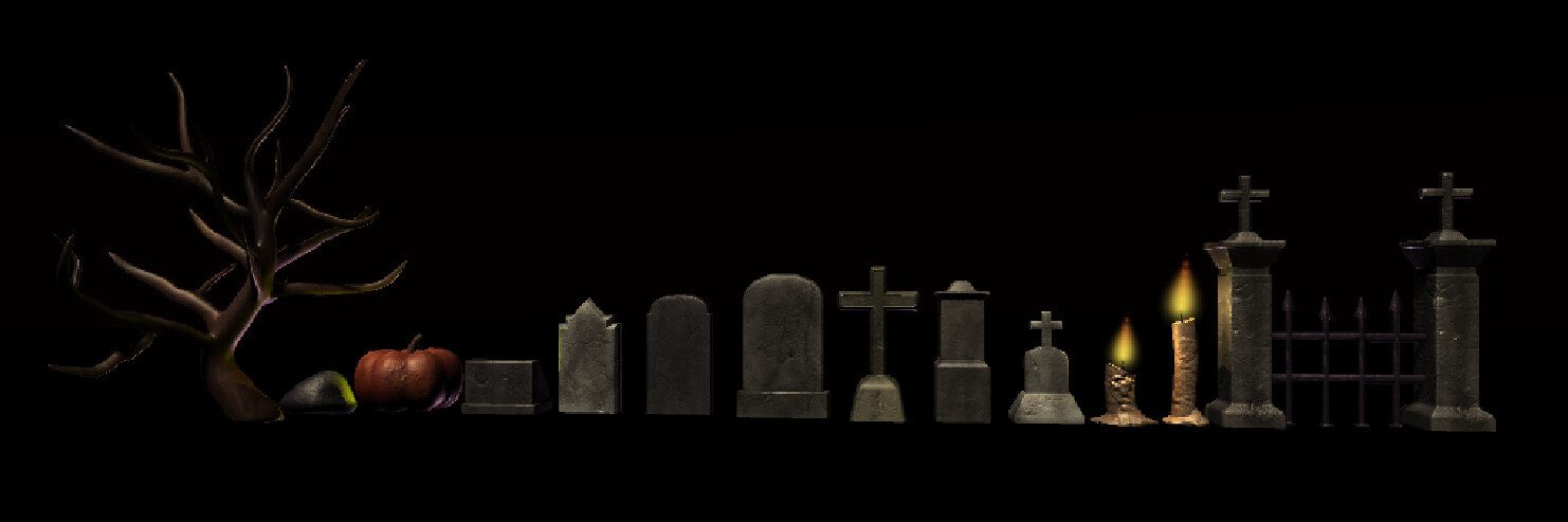 ArtStation - |::GRAVEYARD ASSET PACK::| | Game Assets