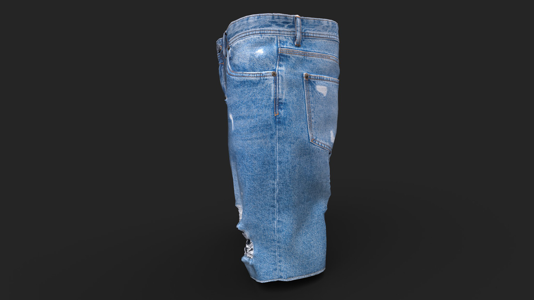 ArtStation - Ripped Denim Shorts - Streetwear Fashion | Game Assets