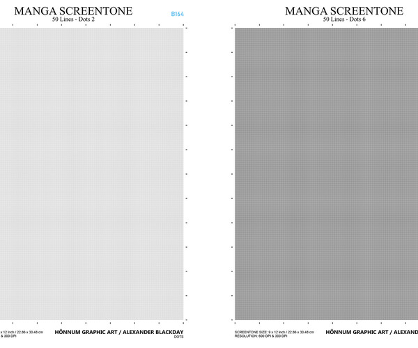 ArtStation - Manga Screentones / Dots No. 10 / 50 Lines | Artworks