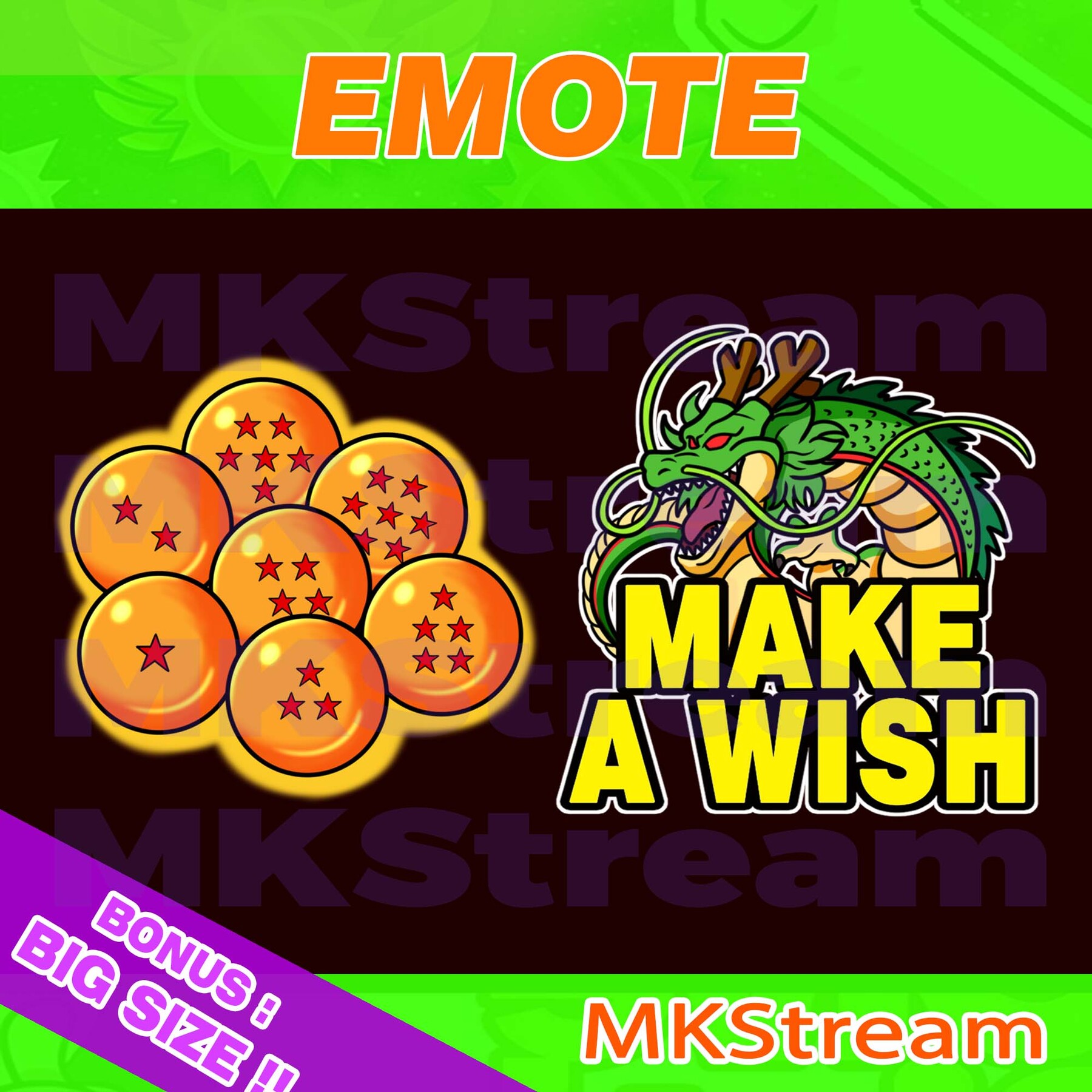 ArtStation - Twitch emotes dragon ball shenron pack | Artworks