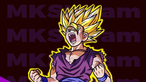 ArtStation - Twitch emotes super gohan rage | Artworks