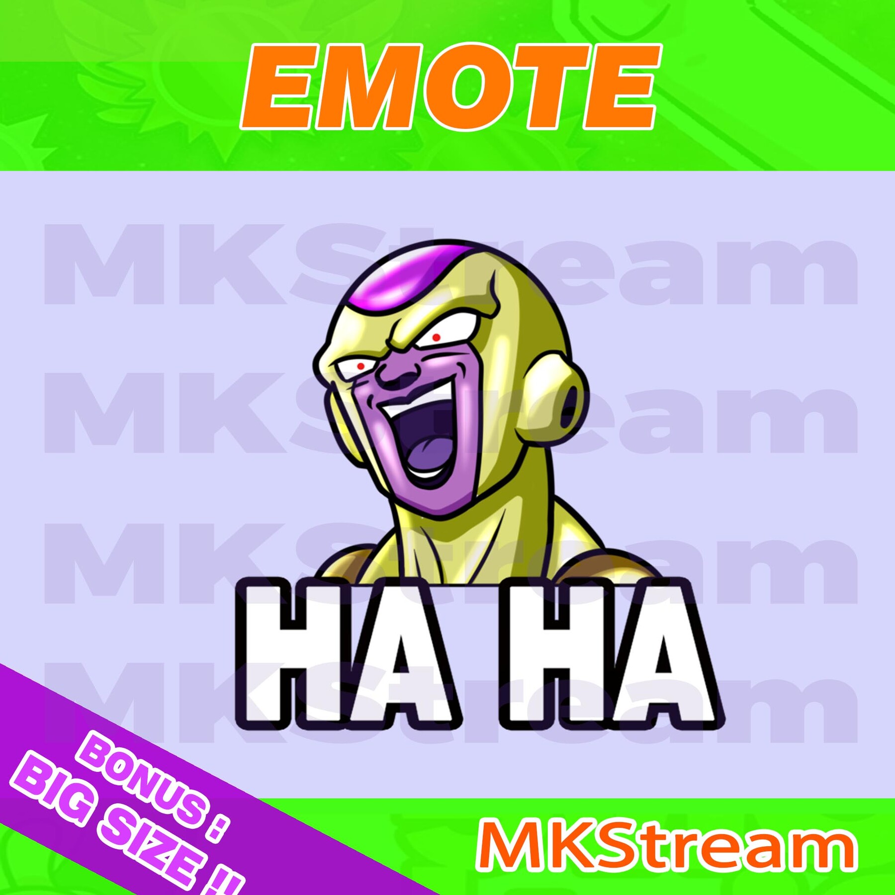 ArtStation - Twitch emotes golden frieza laugh haha | Artworks