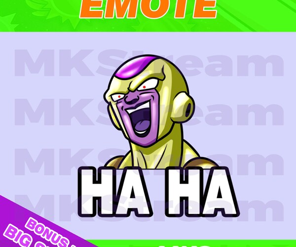 ArtStation - Twitch emotes golden frieza laugh haha | Artworks