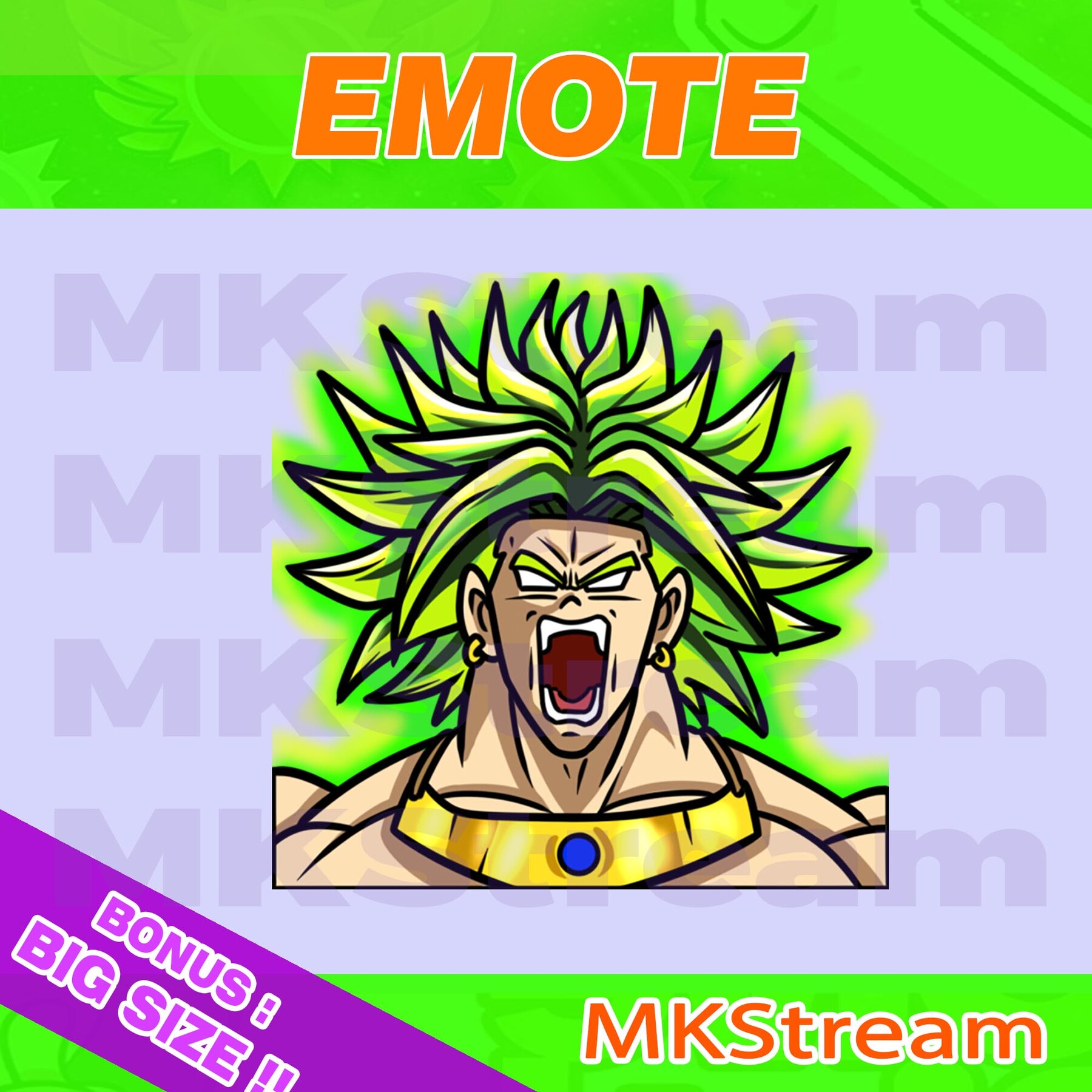 ArtStation - Twitch emotes broly rage | Artworks