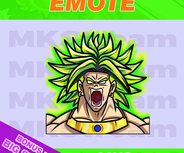 ArtStation - Twitch emotes broly rage | Artworks