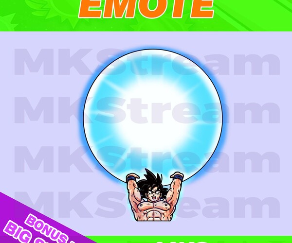 ArtStation - Twitch emotes goku spirit bomb | Artworks