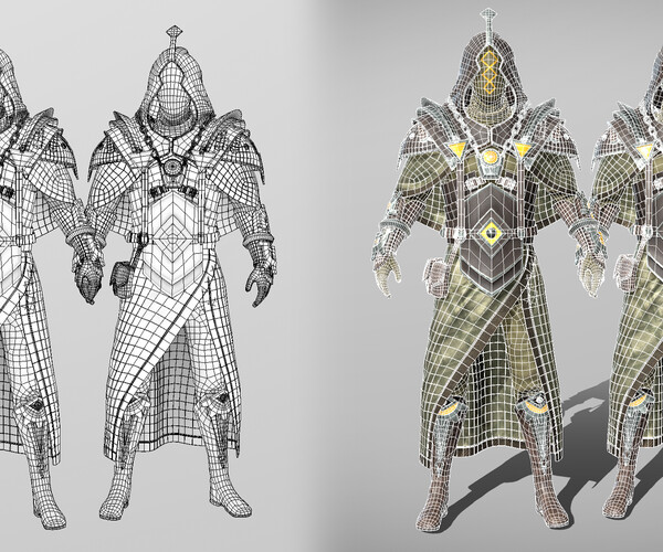 ArtStation - Assassin Character Low-poly 3D model | Game Assets