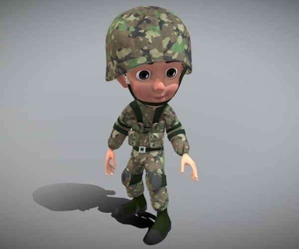 ArtStation - Cartoon Soldier | Game Assets