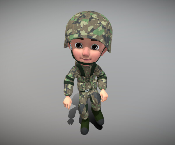 ArtStation - Cartoon Soldier | Game Assets