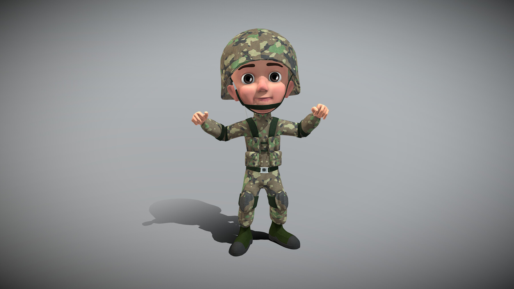 ArtStation - Cartoon Soldier | Game Assets