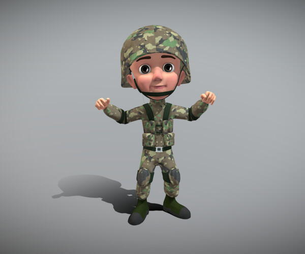 ArtStation - Cartoon Soldier | Game Assets